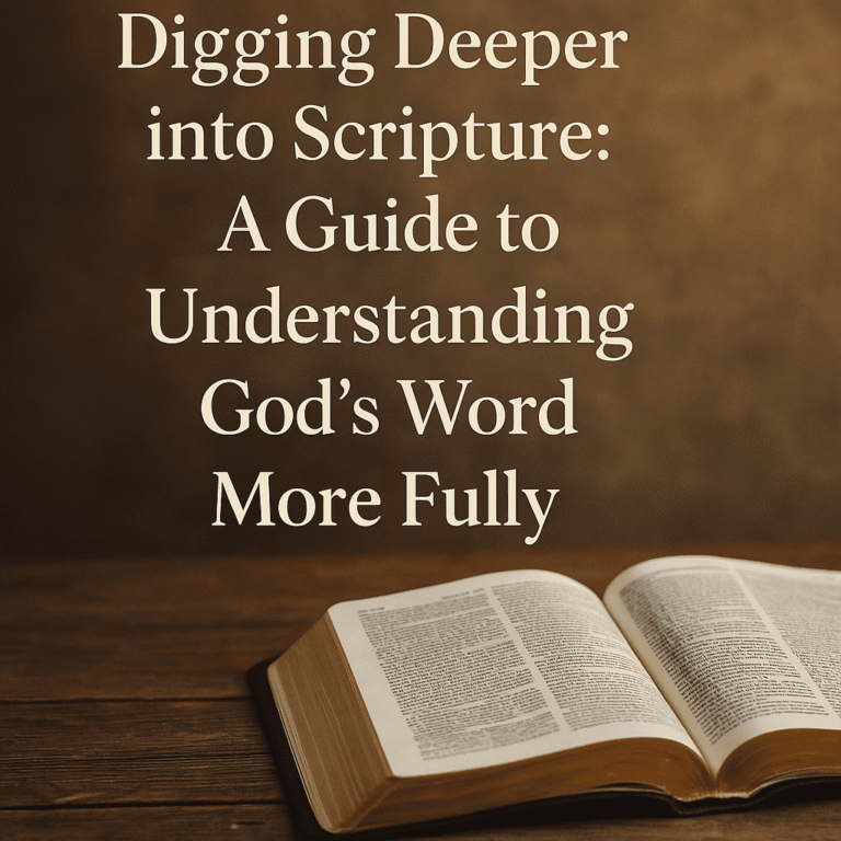Digging Deeper into Scripture: A Guide to Understanding God’s Word More Fully - Biblia Trivia ...
