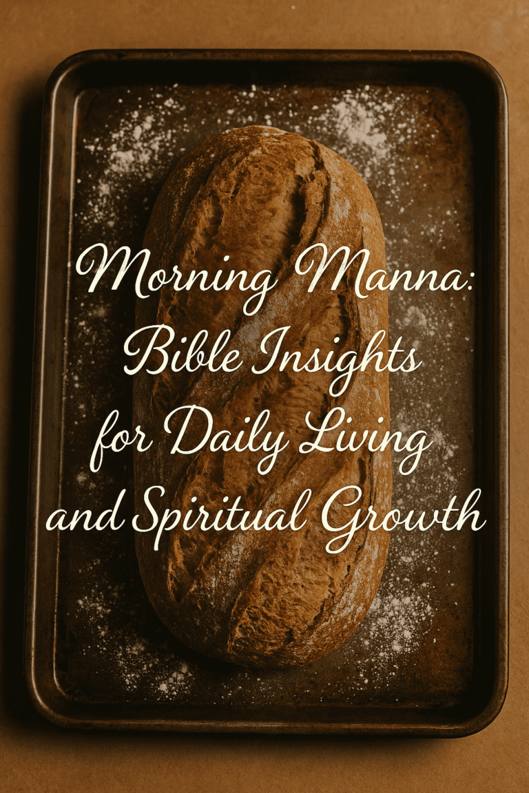 Morning Manna: Bible Insights for Daily Living and Spiritual Growth ...